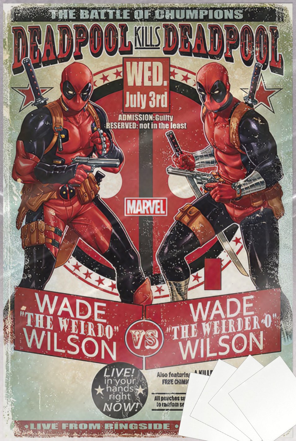 Deadpool - Marvel Comic Poster (Deadpool vs. Deadpool) (24" x 36 ...