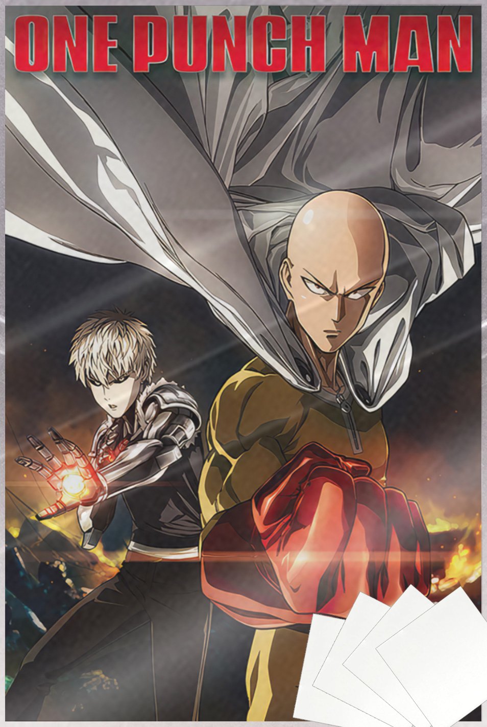 One Punch Man - Anime Poster (Destruction) (Size: 24" x 36") (LAMINATED ...