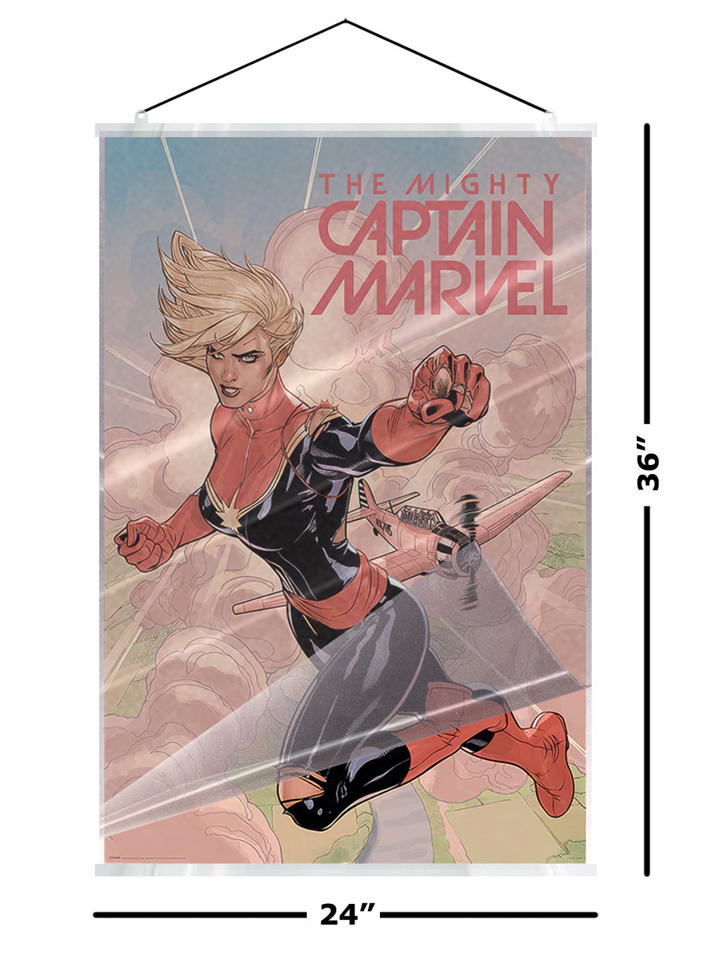 Captain Marvel - Marvel Comic Poster (Flight - Attack) (24" x 36 ...