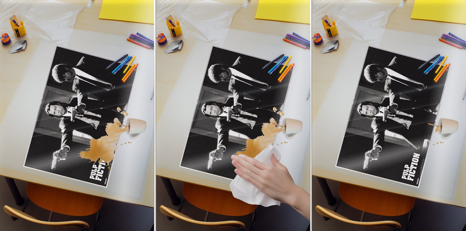 Pulp Fiction - Movie Poster (Vincent & Jules - Guns) (Size 36 x 24 ...
