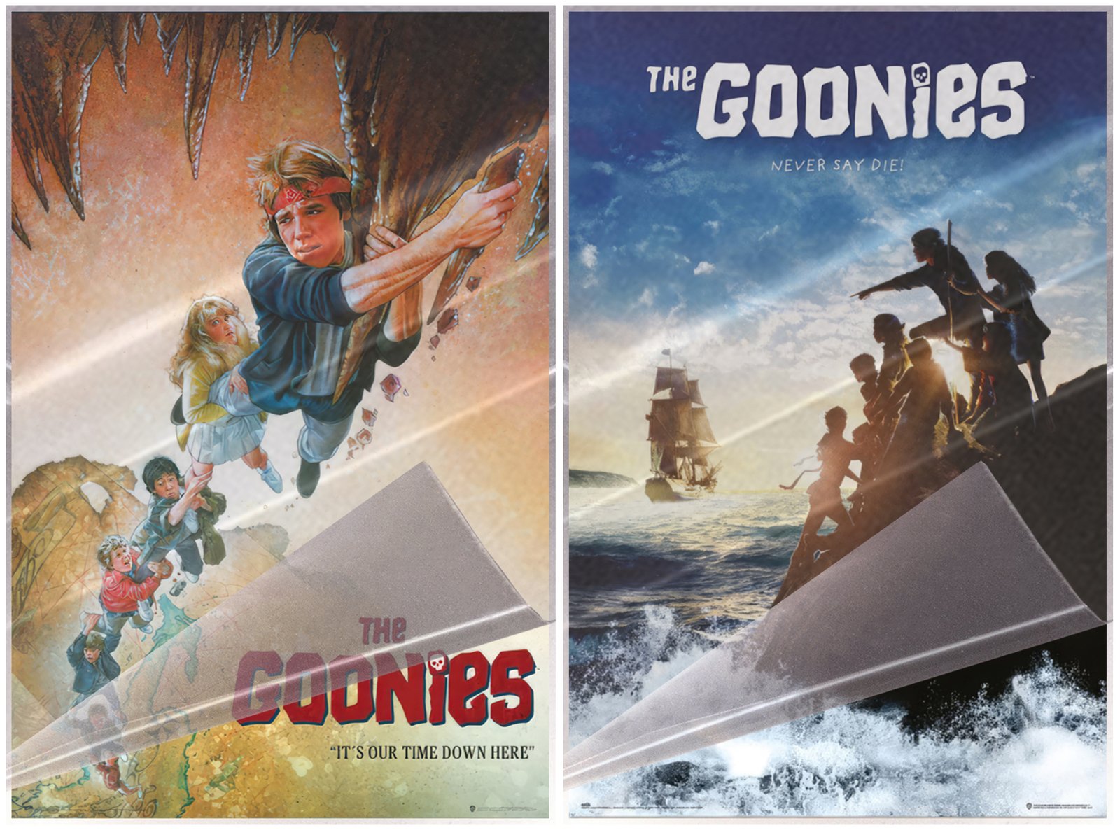 The Goonies - Movie Poster Set (Regular Style & Pirate Ship) (LAMINATED ...